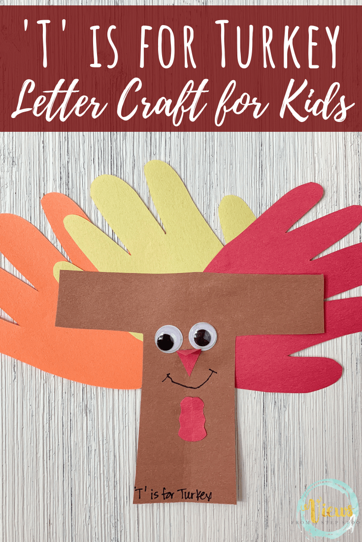 'T' is for Turkey Thanksgiving Craft - Views From a Step Stool