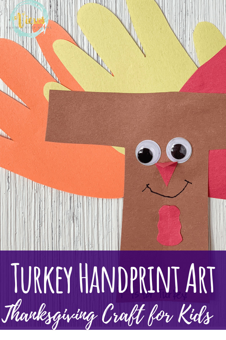 'T' is for Turkey Thanksgiving Craft - Views From a Step Stool