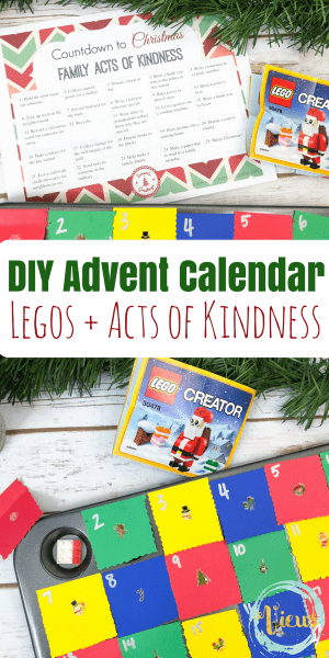 DIY Advent Calendar with Free Printable Acts of Kindness Calendar