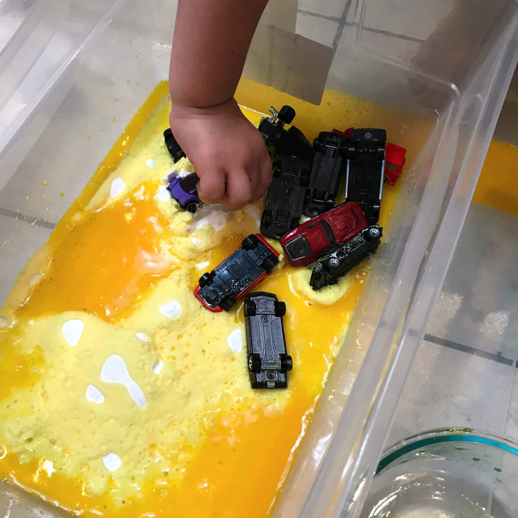 Erupting Kids Car Wash: Simple Science for Toddlers