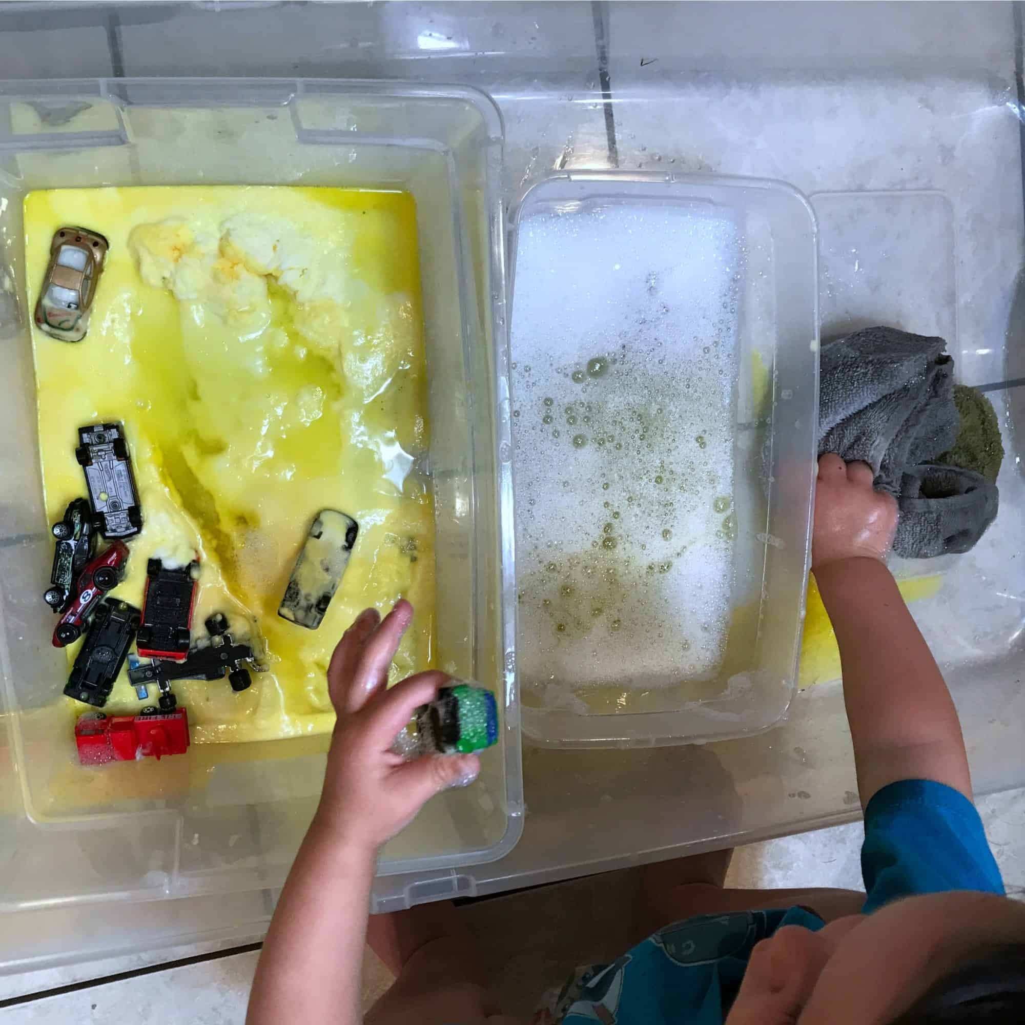 Erupting Kids Car Wash: Simple Science for Toddlers