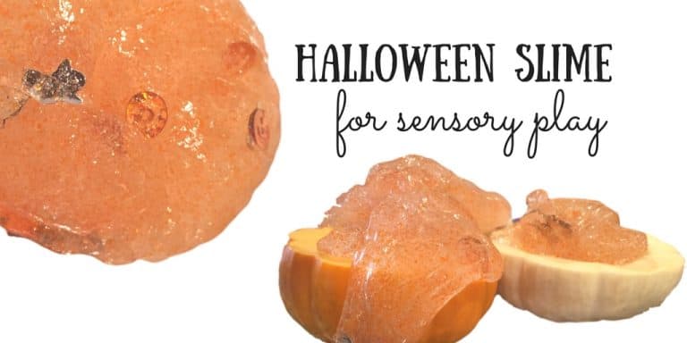 Halloween Slime for Sensory Play - Views From a Step Stool