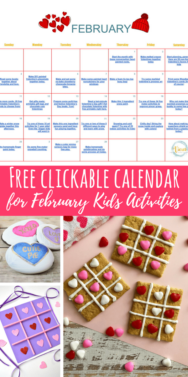 February Calendar of Activities for Toddlers and Preschoolers - Views ...