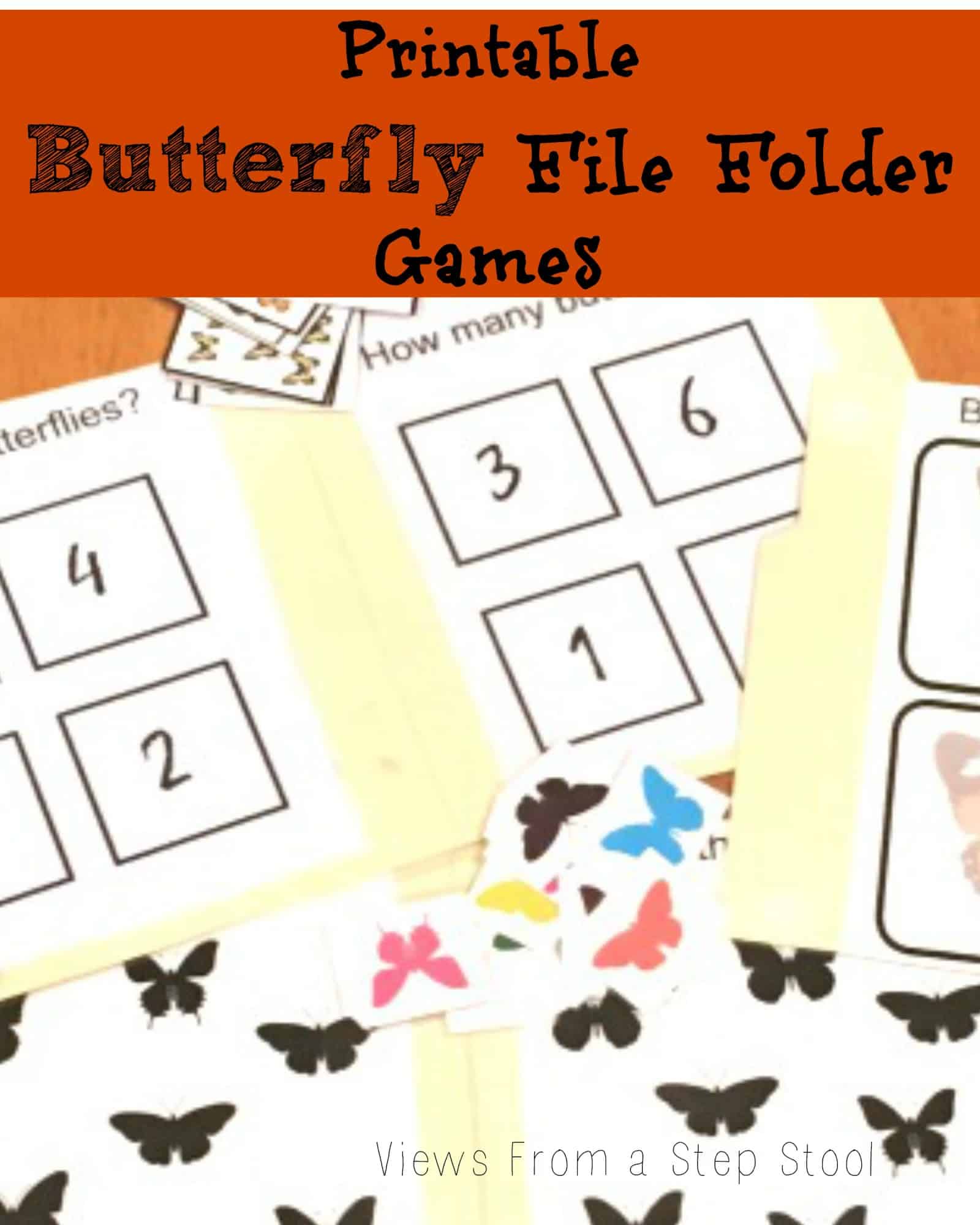 Butterfly File Folder Games: Free Printable! - Views From a Step Stool