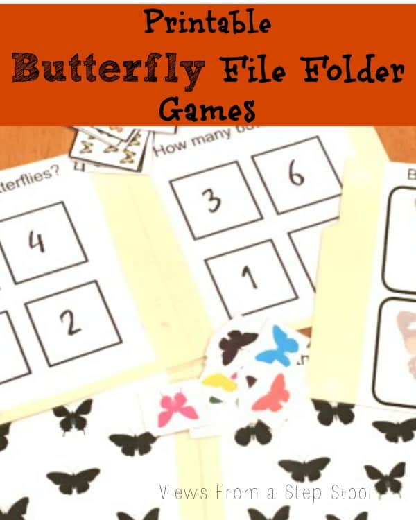 Butterfly File Folder Games: Free Printable! - Views From a Step Stool