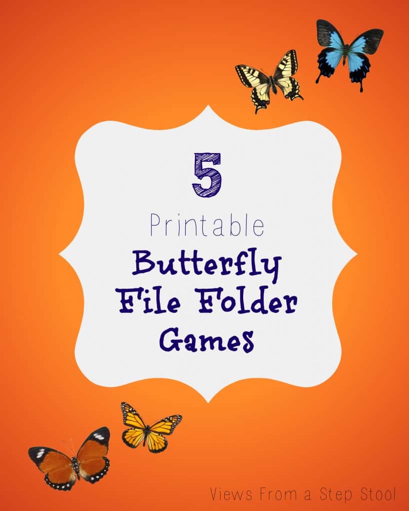 Butterfly File Folder Games: Free Printable! - Views From a Step Stool