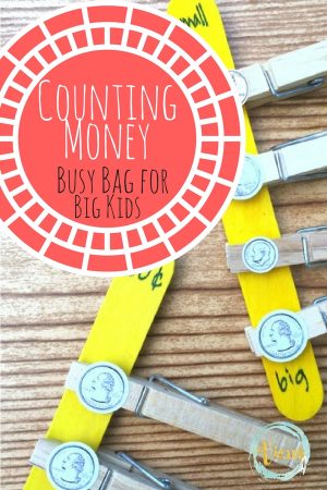 Counting Money Busy Bag for Big Kids - Views From a Step Stool