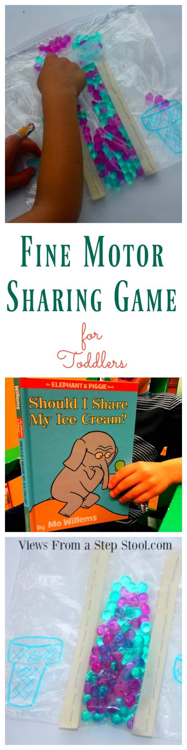 Fine Motor Sharing Game for Toddlers - Views From a Step Stool