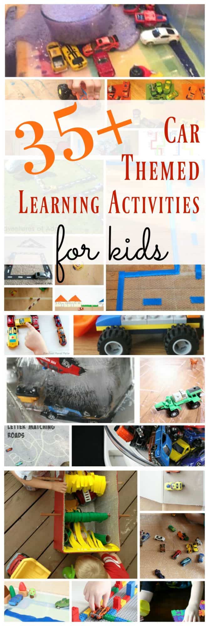 35+ Car Themed Learning Activities for Kids - Views From a Step Stool