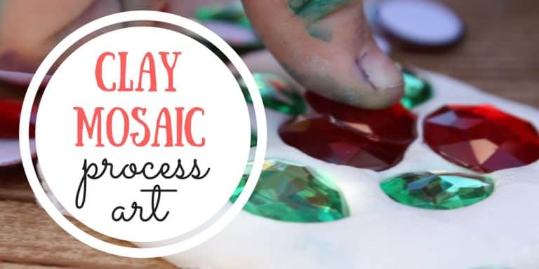 Clay Mosaic Process Art for Kids - Views From a Step Stool