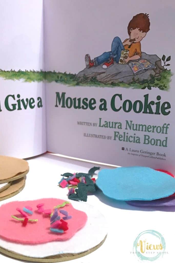 Felt Cookie Busy Bag with If You Give a Mouse a Cookie