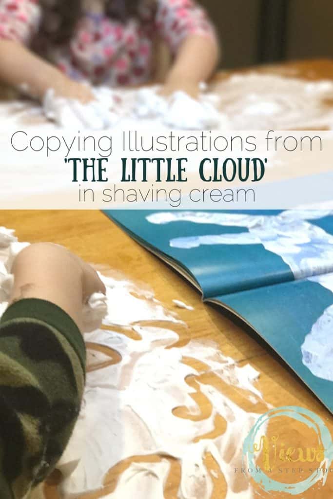 Drawing Clouds in Shaving Cream with 'Little Cloud'