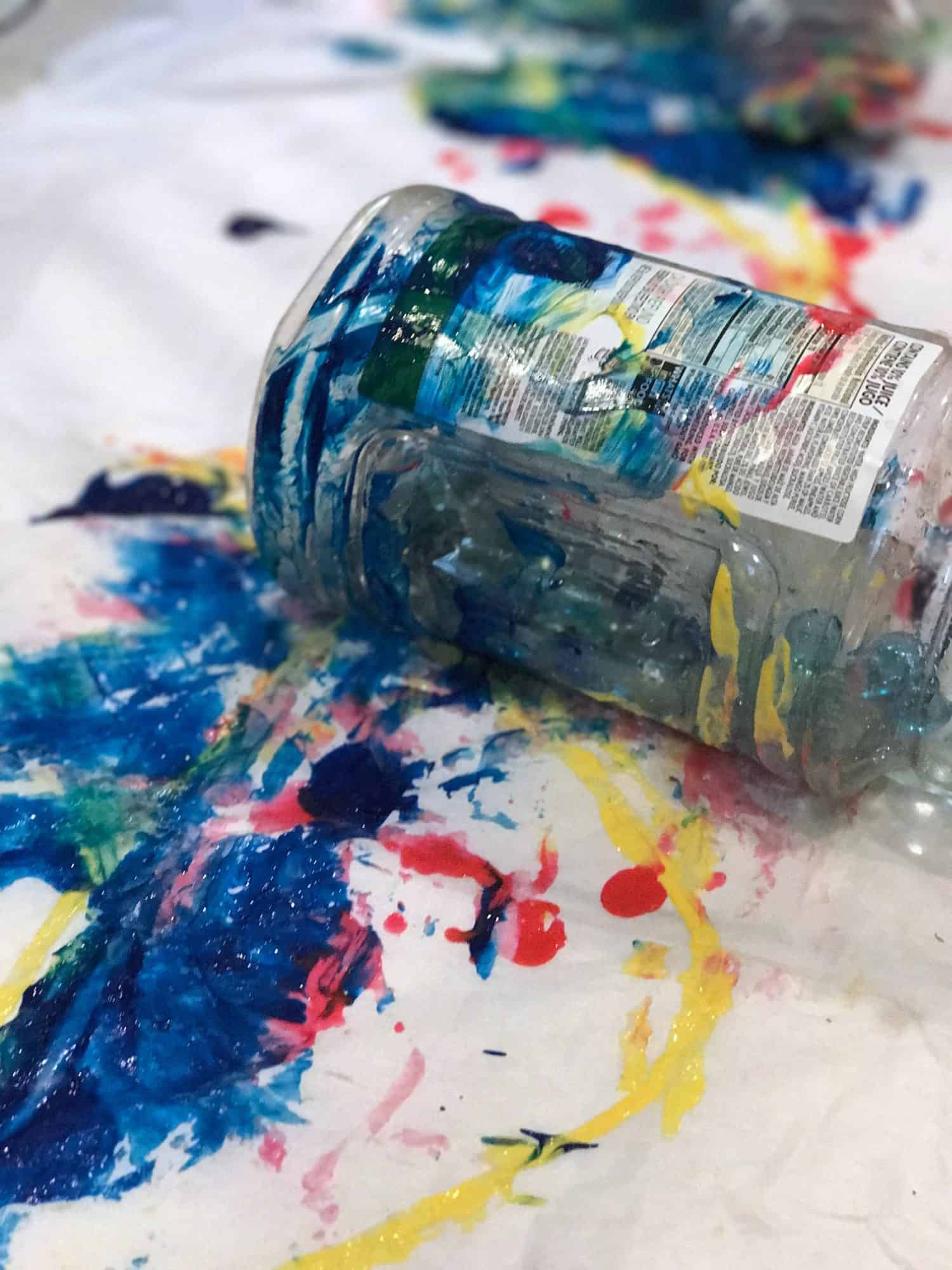 Sensory Process Art with Recycled Materials and Weight