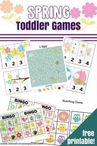 Spring-Themed Printable Games for Toddlers and Preschoolers