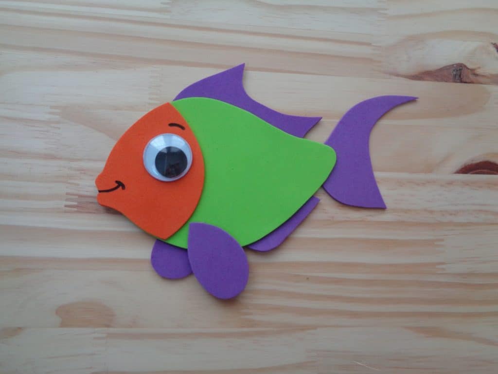 Confetti Fish Craft for Kids - Views From a Step Stool