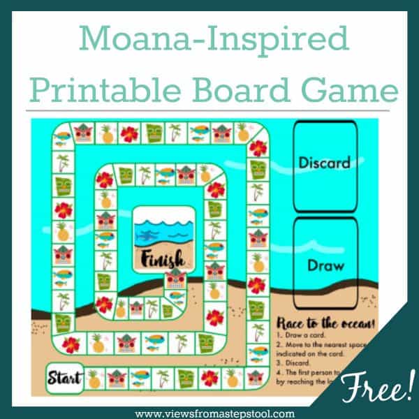 Moana-Inspired Printable Board Game - Views From a Step Stool