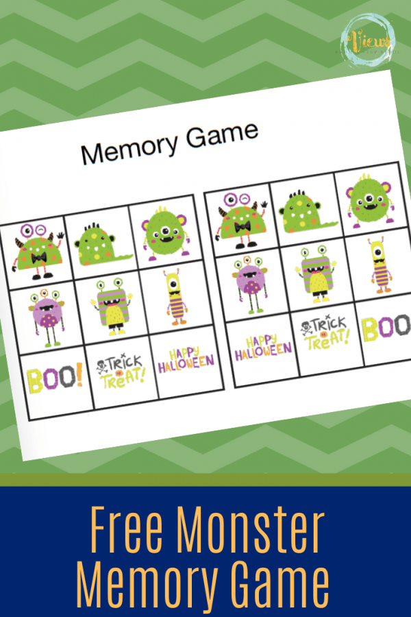 Free Printable Monster Games: Bingo, I-Spy, Memory