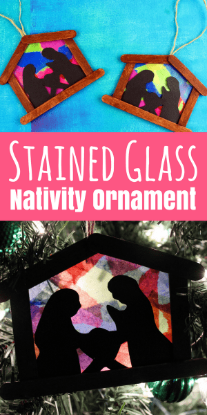 DIY Stained Glass Nativity Ornament - Views From a Step Stool