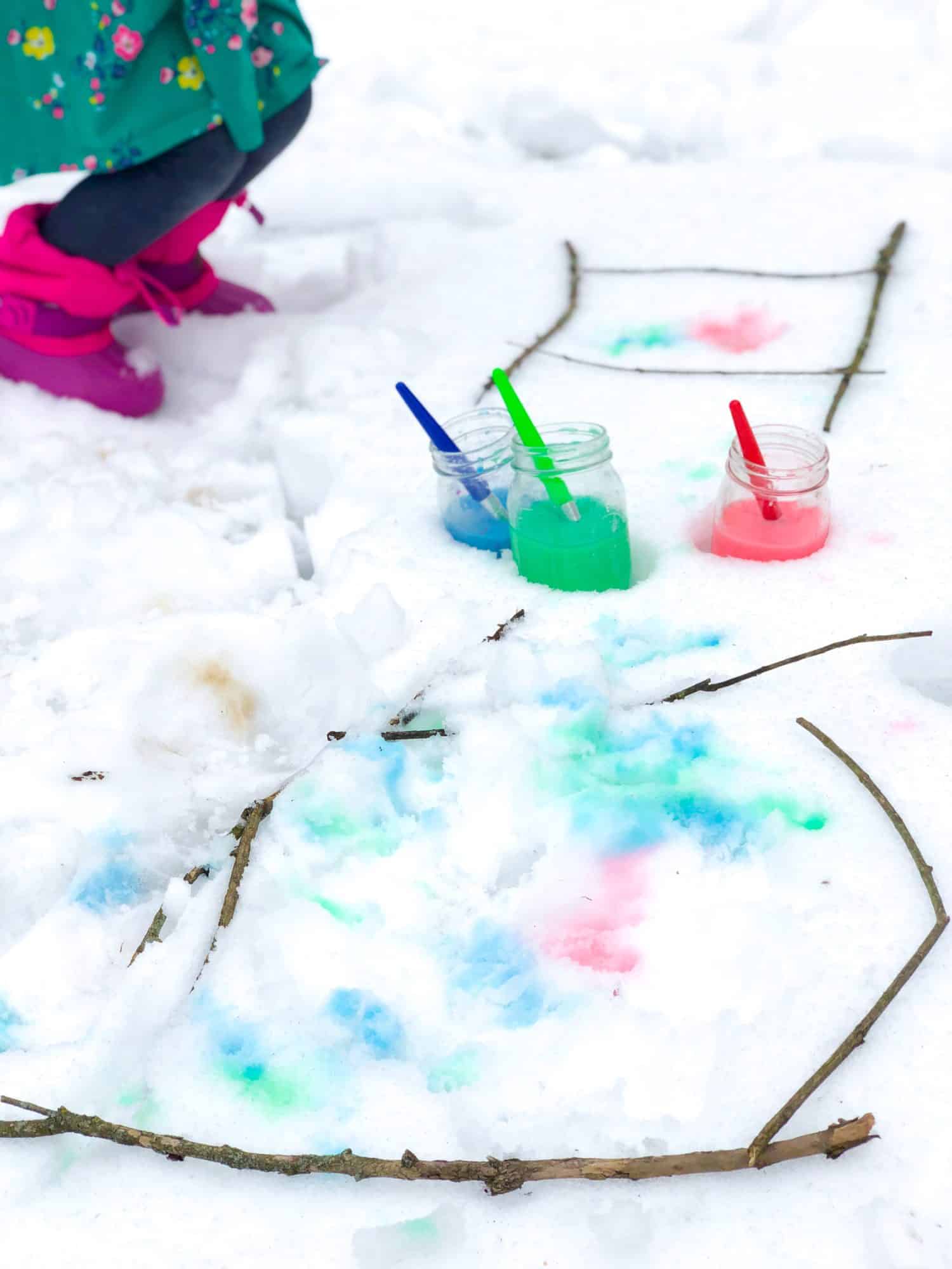 3 Ingredient Snow Paint - Views From a Step Stool