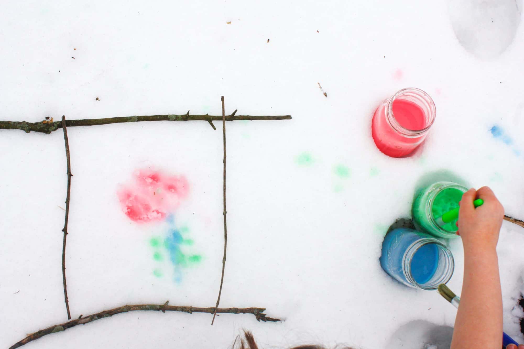 3 Ingredient Snow Paint - Views From a Step Stool