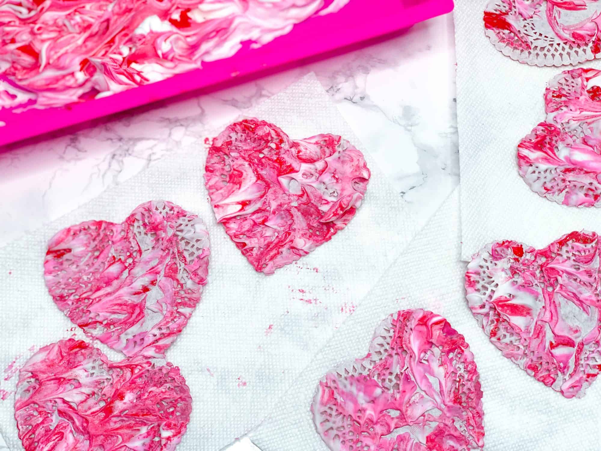 Marbled Hearts: Process Art for Kids - Views From a Step Stool