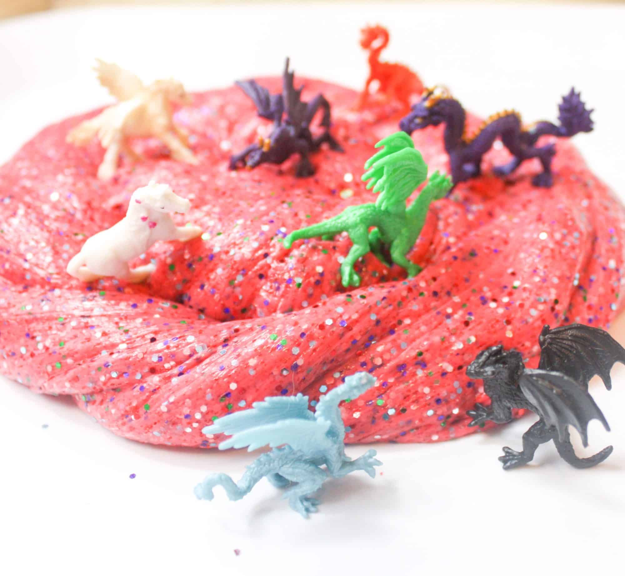 Fluffy Jello Slime Recipe with Mythical Beasts - Views From a Step Stool