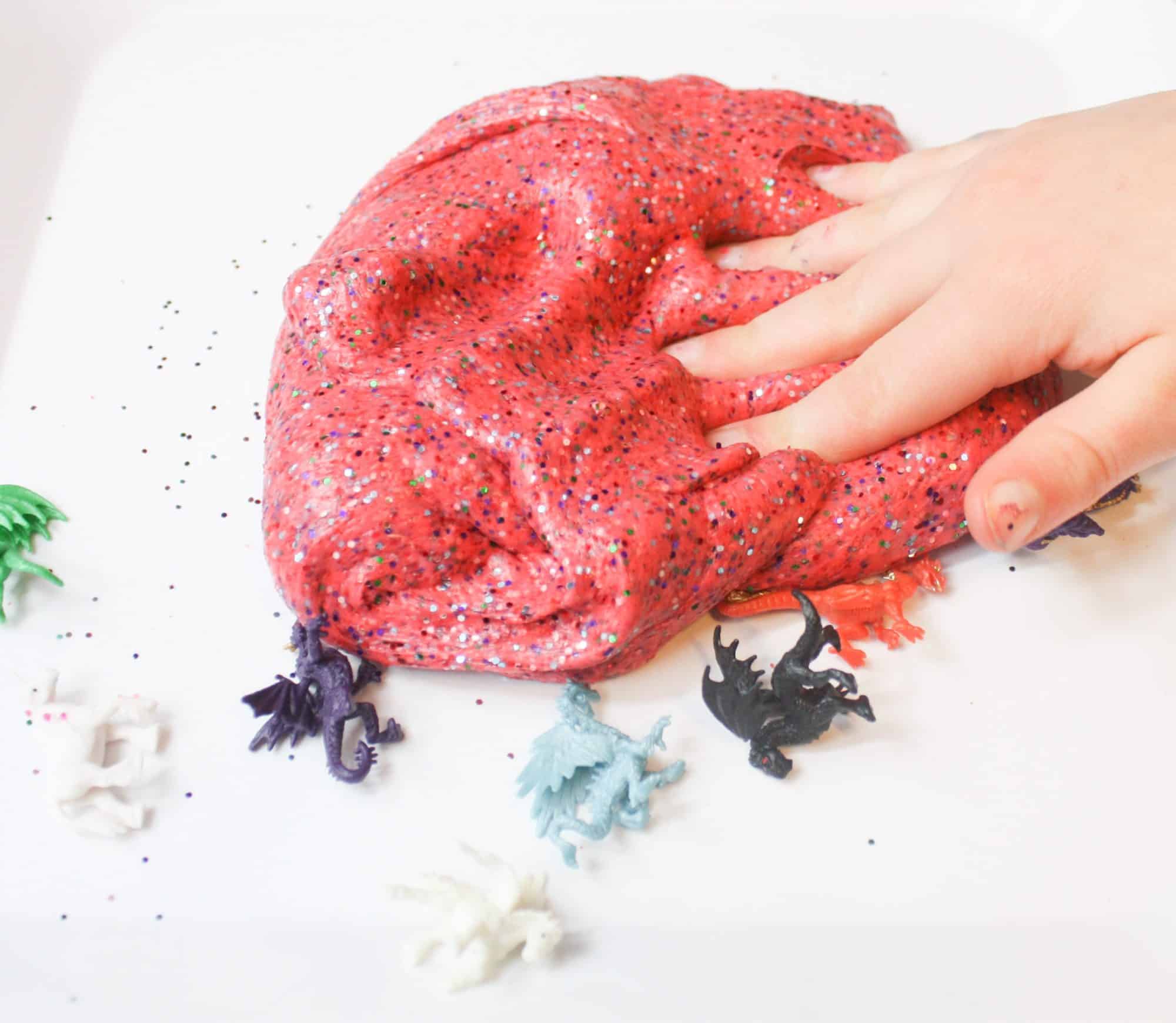 Fluffy Jello Slime Recipe with Mythical Beasts - Views From a Step Stool