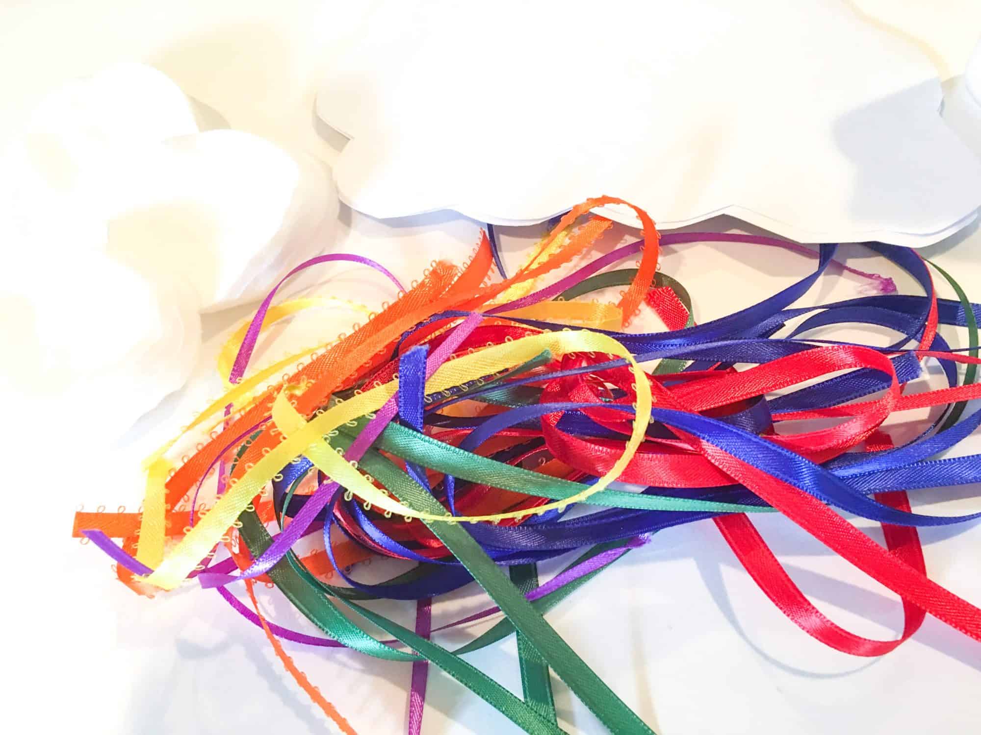 Rainbow Streamer Craft for Kids - Views From a Step Stool