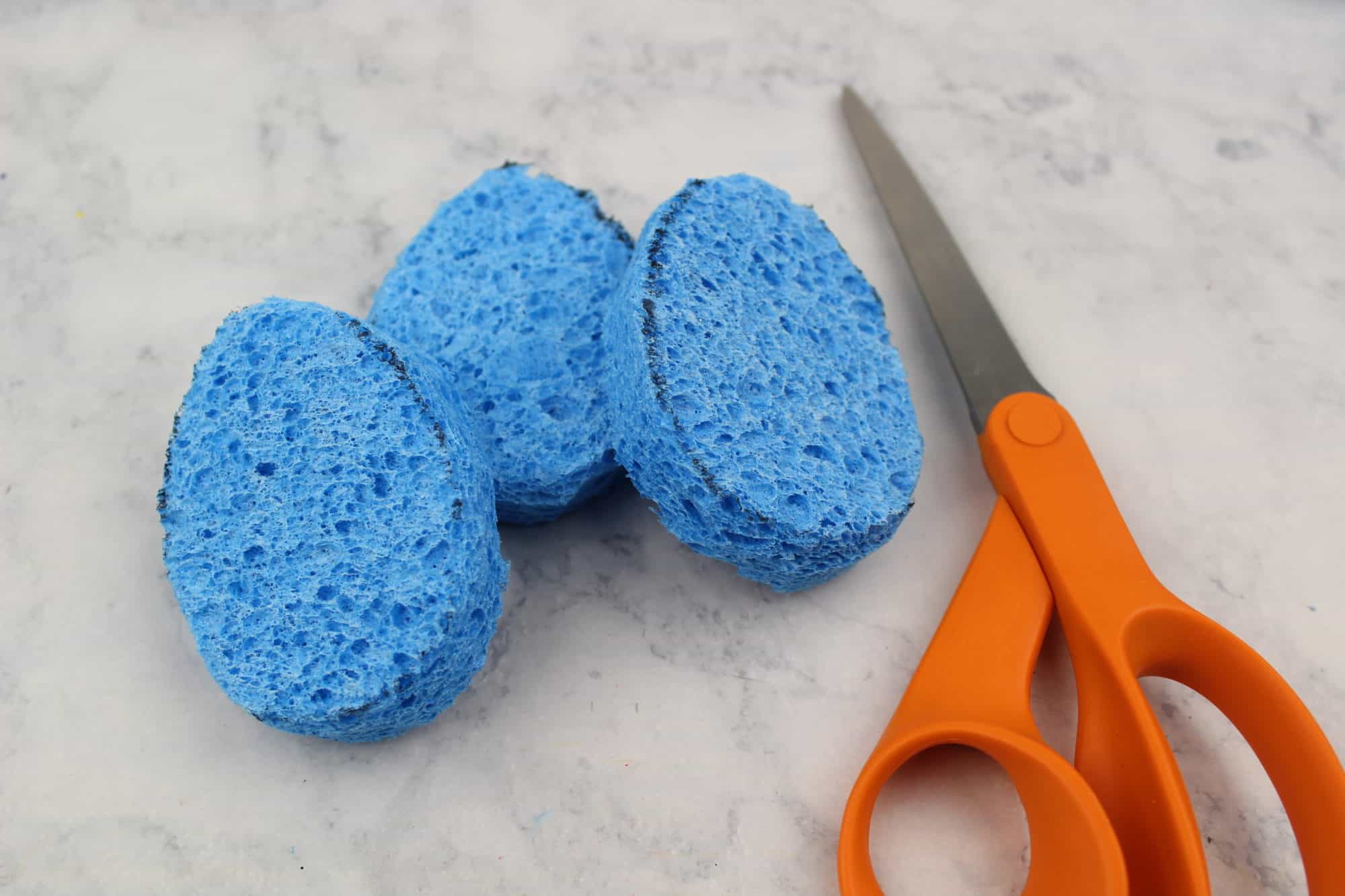 Sponge Stamped Easter Eggs: Easter Art Project for Kids