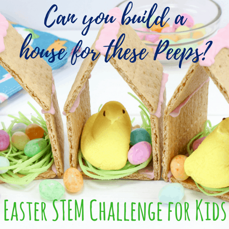 Peeps House Easter STEM Challenge for Kids - Views From a Step Stool