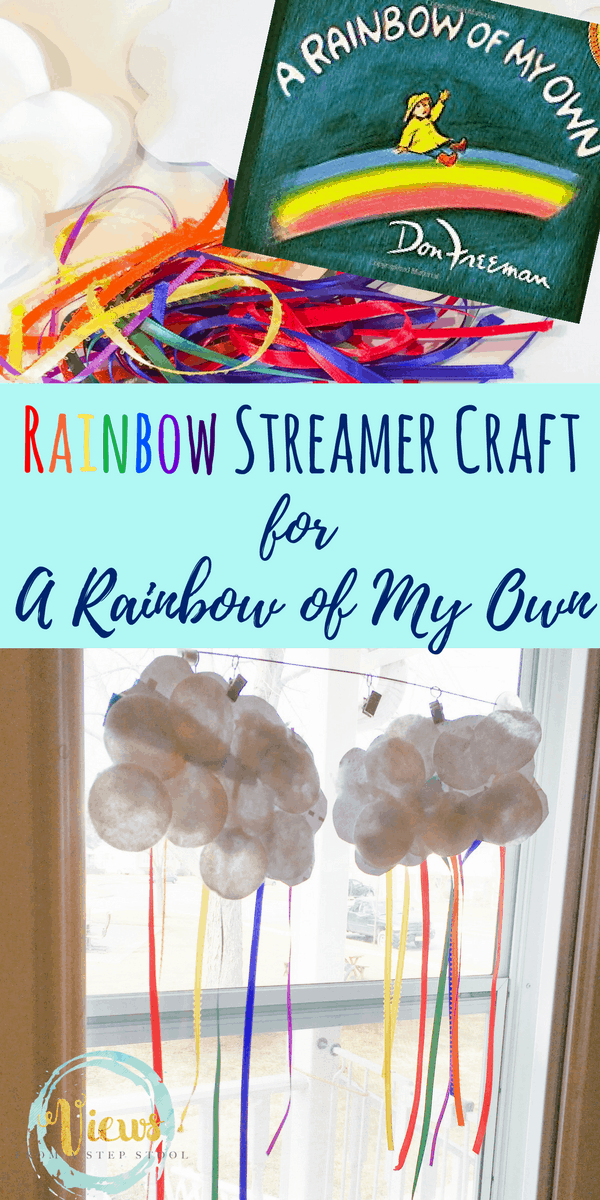 Rainbow Streamer Craft for Kids - Views From a Step Stool