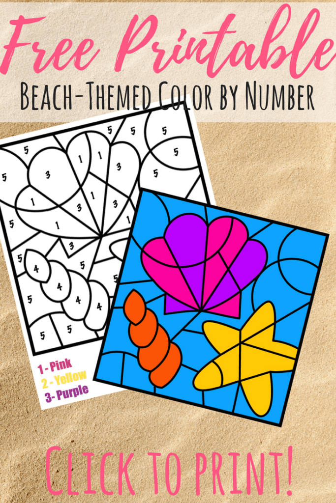 Free Color By Number Beach Printable - Views From a Step Stool