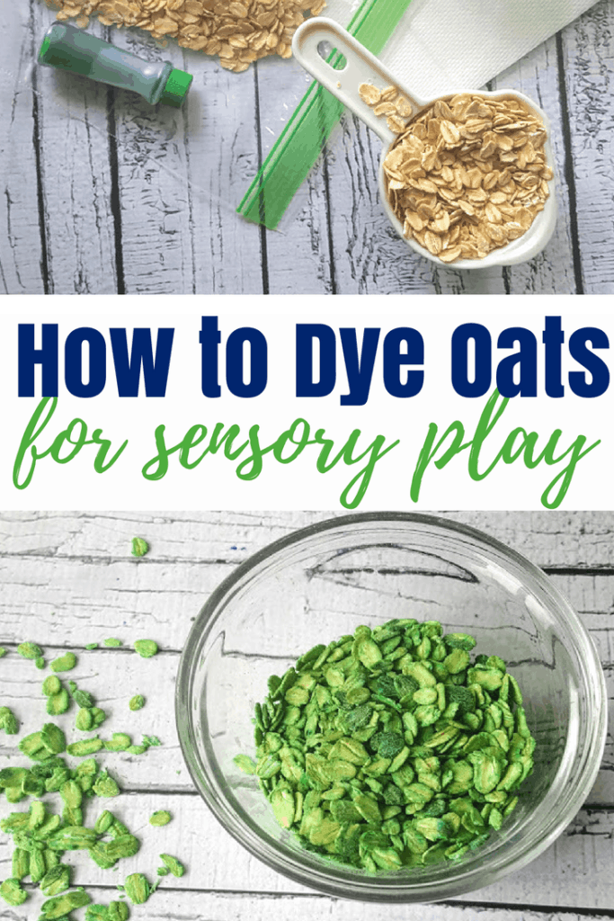 How to Dye Oats for Sensory Play - Views From a Step Stool