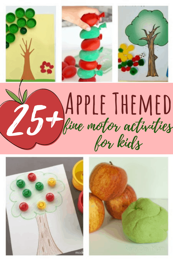 Apple Fine Motor Activities for Kids - Views From a Step Stool