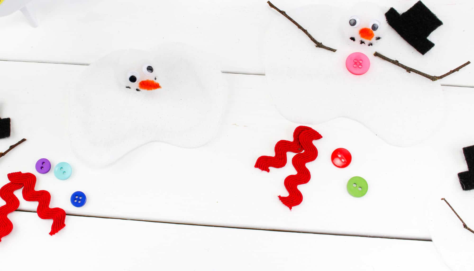 Melted Snowman Winter Craft and Busy Bag - Views From a Step Stool