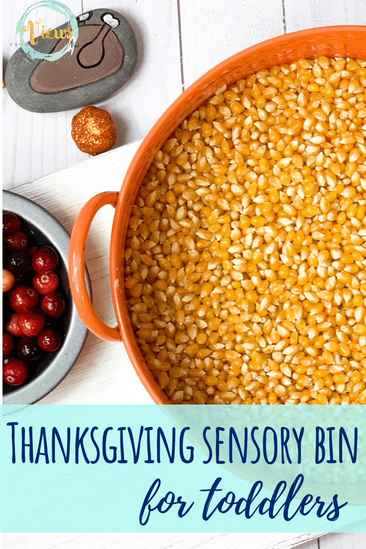 Thanksgiving Dinner Sensory Bin with Painted Rocks - Views From a Step ...