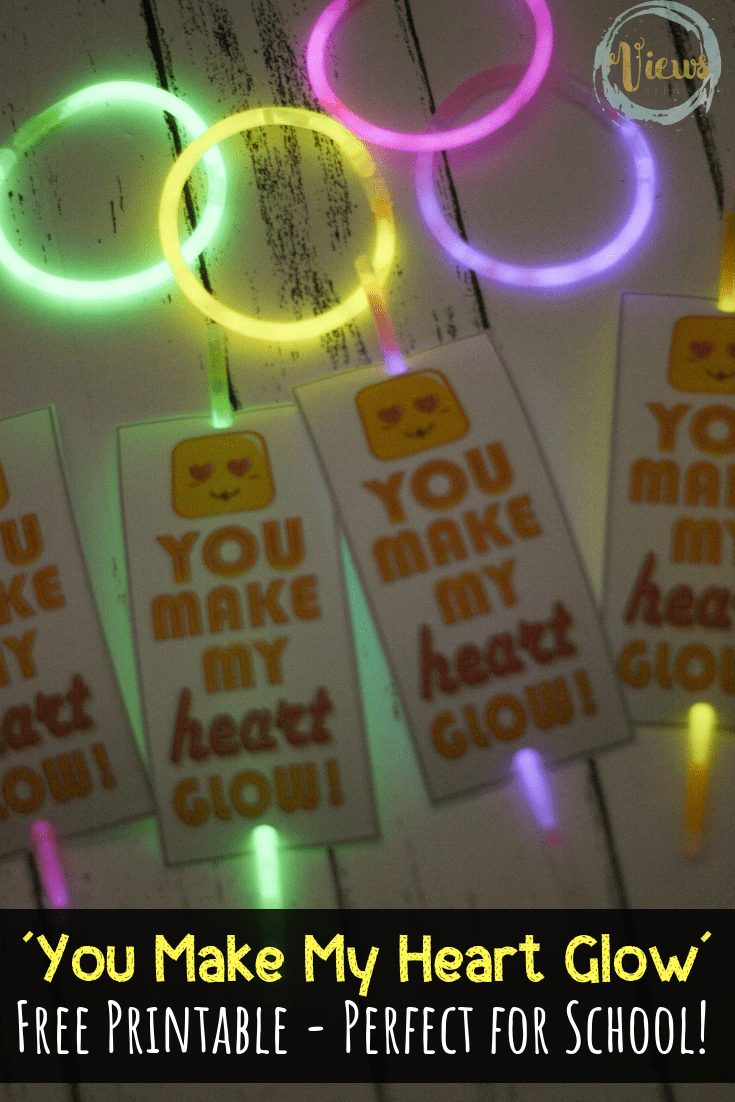 Glow Stick Valentines - Views From a Step Stool