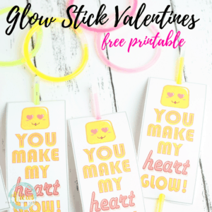 Glow Stick Valentines - Views From a Step Stool