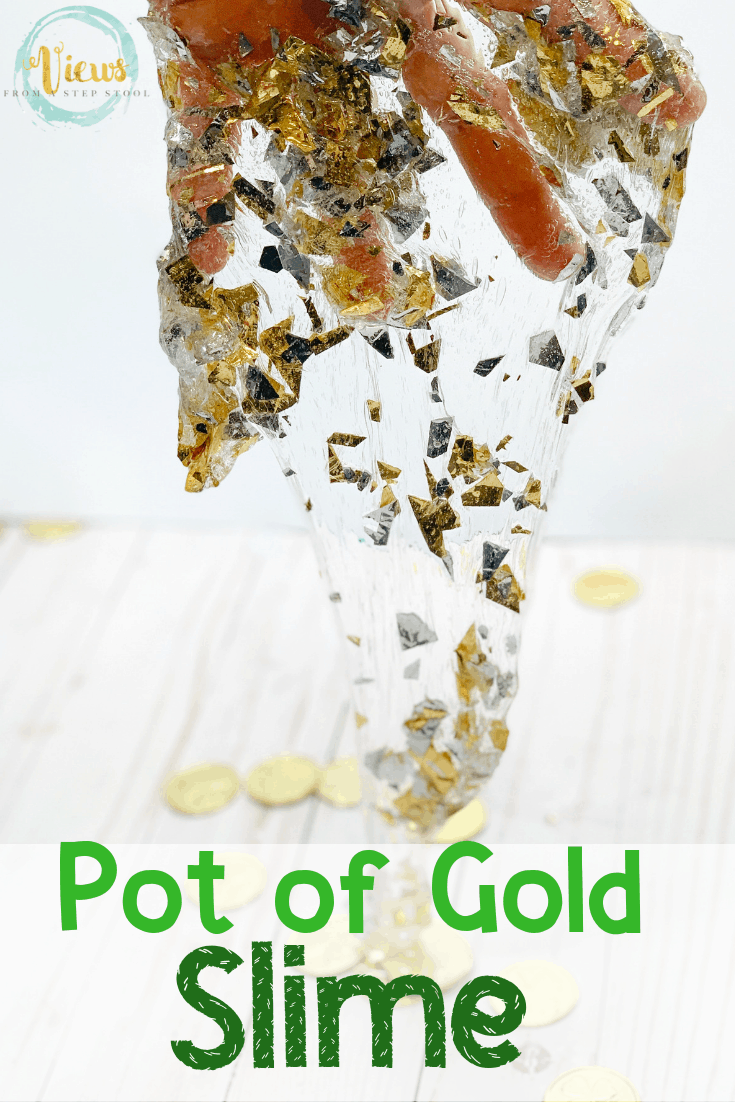 Gold Slime Recipe for Kids - Views From a Step Stool