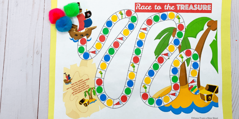 Pirate Board Game Free Printable - Views From a Step Stool