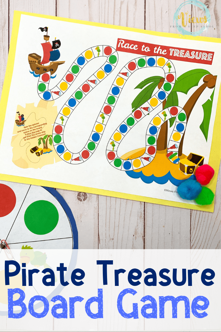 Pirate Board Game Free Printable - Views From a Step Stool