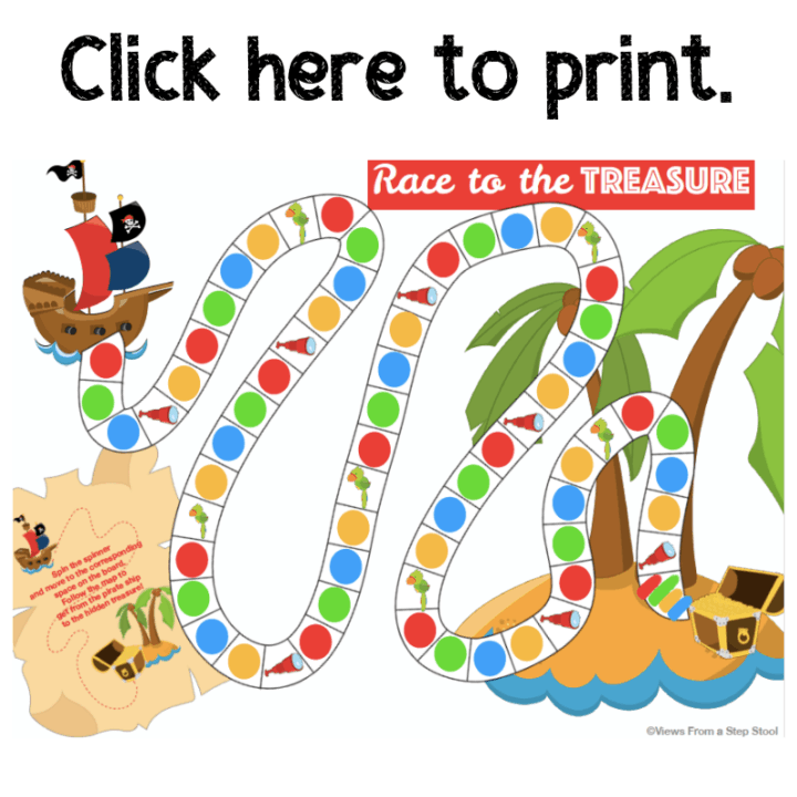 Pirate Board Game Free Printable - Views From a Step Stool