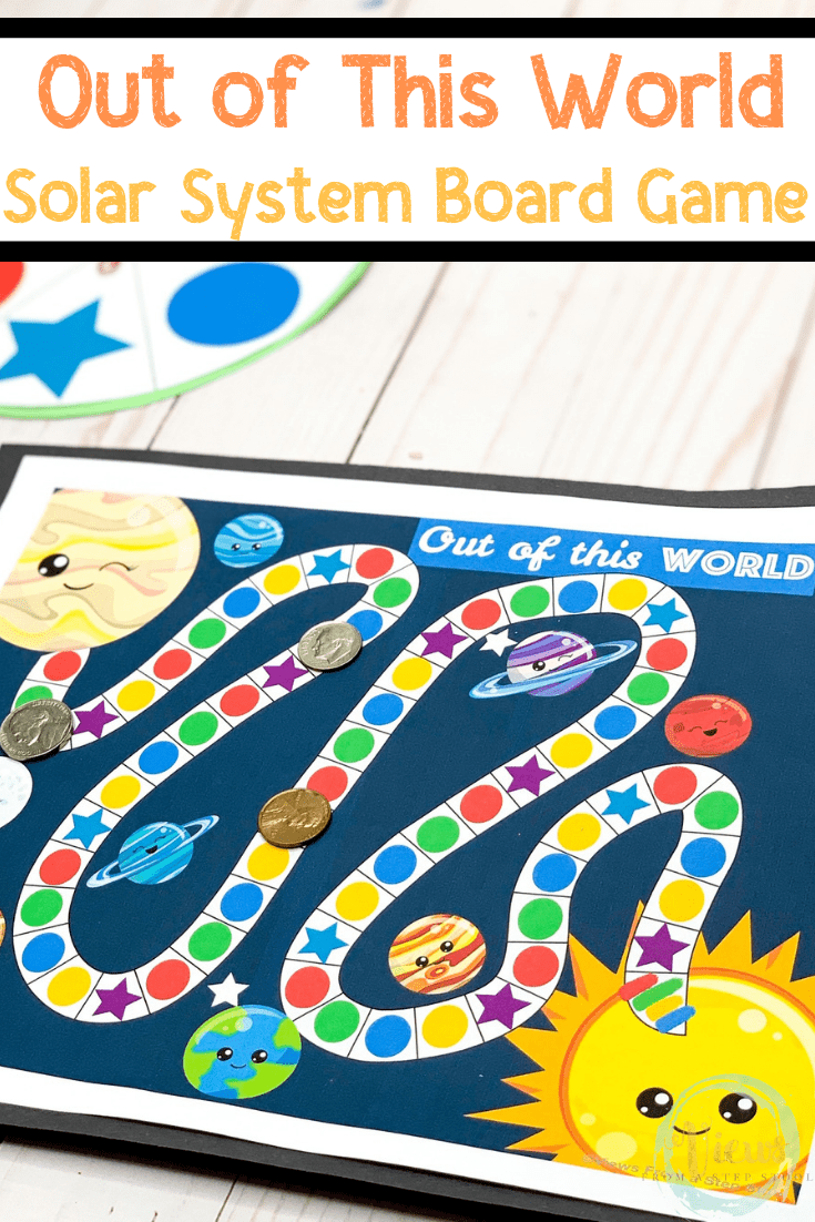 Solar System Board Game Free Printable - Views From a Step Stool