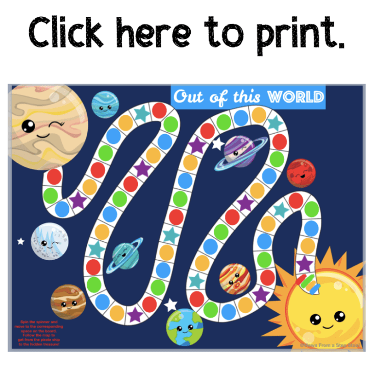 Solar System Board Game Free Printable - Views From a Step Stool