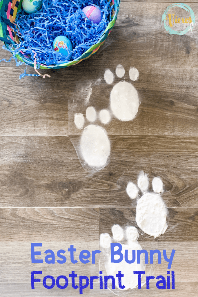 Easter Bunny Footprint Printable For Indoor Or Outdoor Use Views From 