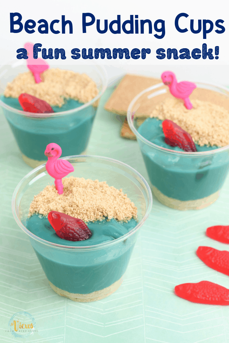 Beach Pudding Cups - Views From a Step Stool