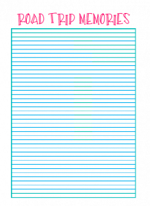 Printable Road Trip Journal for Kids - Views From a Step Stool