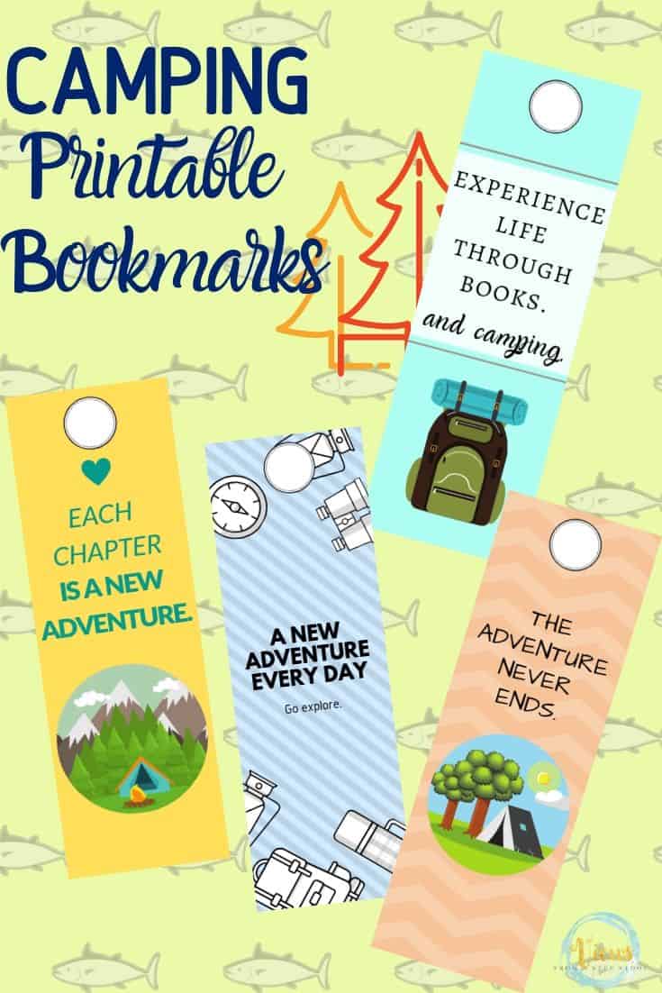 Printable Camping Bookmarks for Kids - Views From a Step Stool