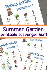 Printable Summer Garden Scavenger Hunt for Kids - Views From a Step Stool