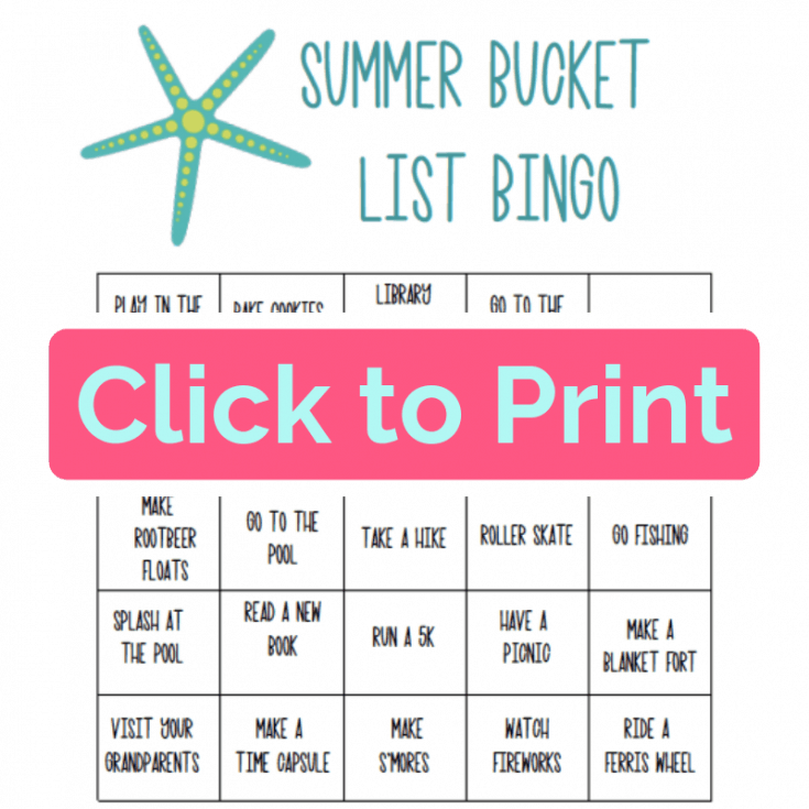 Summer Bucket List Bingo: Printable Game for Families - Views From a ...